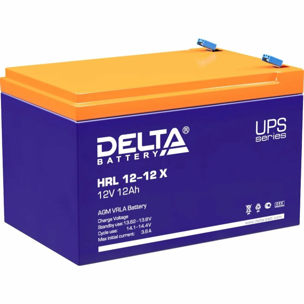 Батарея для ИБП Delta HRL 12-12 X 12В/12, F2 (151x98x95мм), 2245458