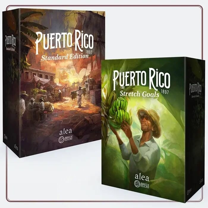 Настольная игра Puerto Rico - коллекционное переиздание 2026 со стретч-целями на английском языке