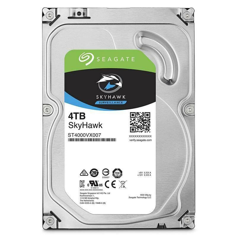 HDD 3.5" 4.0TB 5900rpm SATA3 64MB Seagate SkyHawk (ST4000VX007) 24/7, для систем видеонаблюдения и AV-серверов