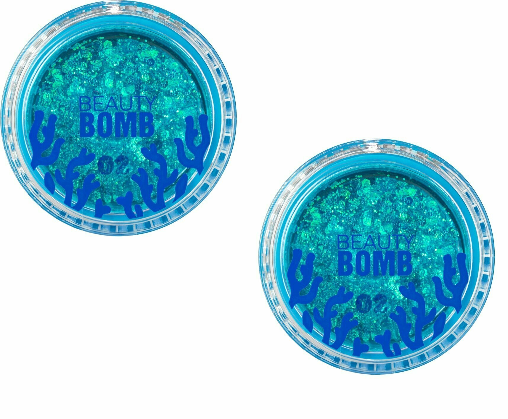 Глиттер для лица Beauty Bomb Face Glitter «Shimmy Yarr» тон 02 2шт