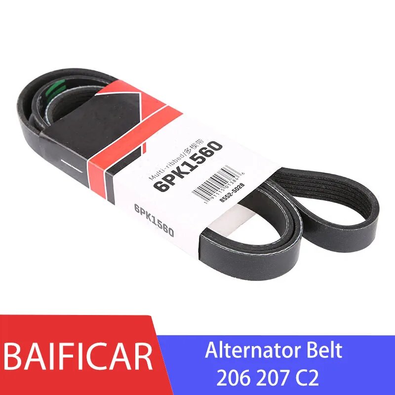 Ремень V-образный Baificar 6PK1560 для Peugeot 206 207 Citroen C2