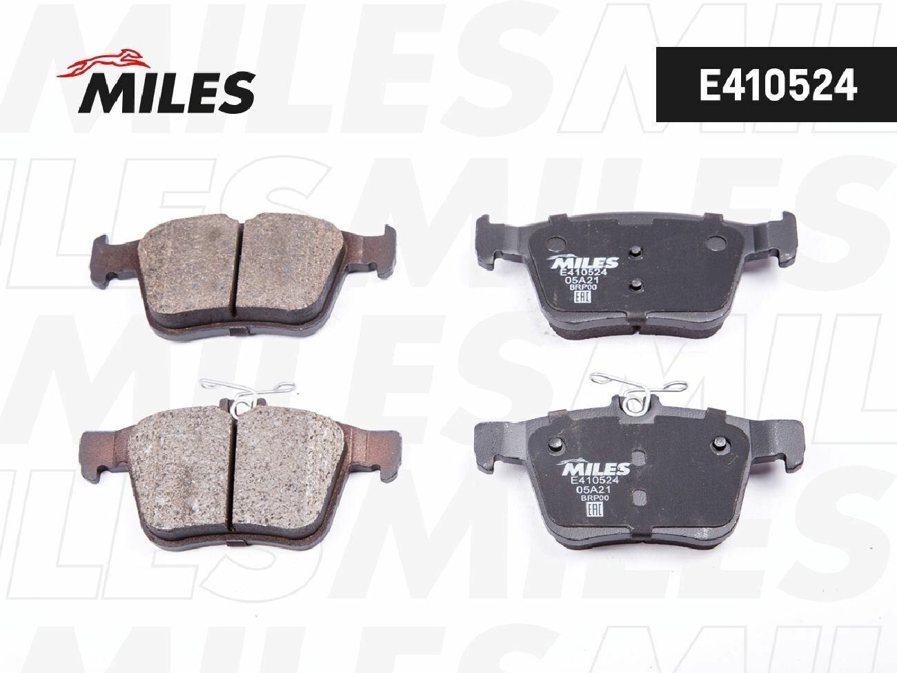 Колодки тормозные дисковые зад, MILES E410524