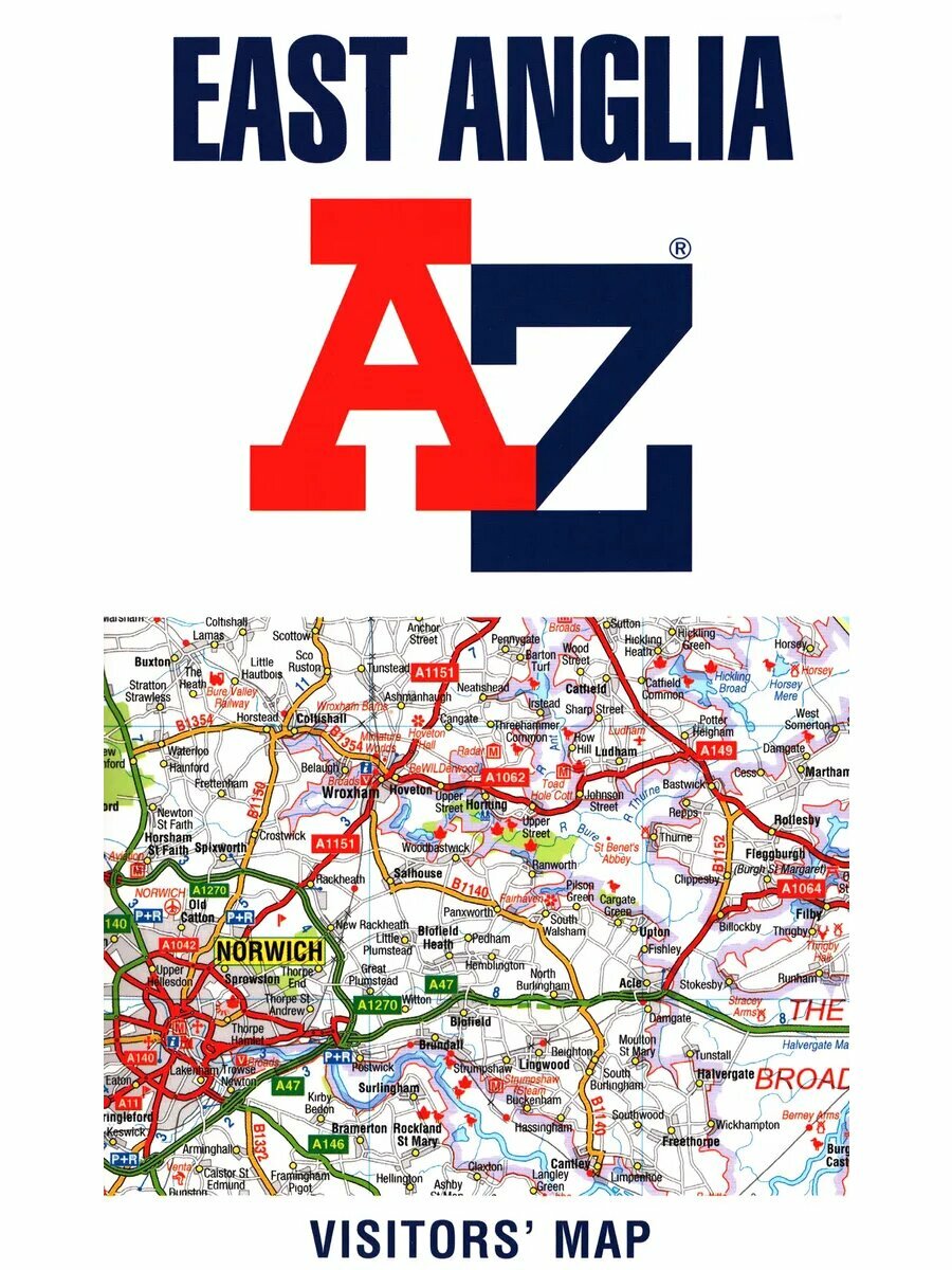 East Anglia A-Z Visitors' Map
