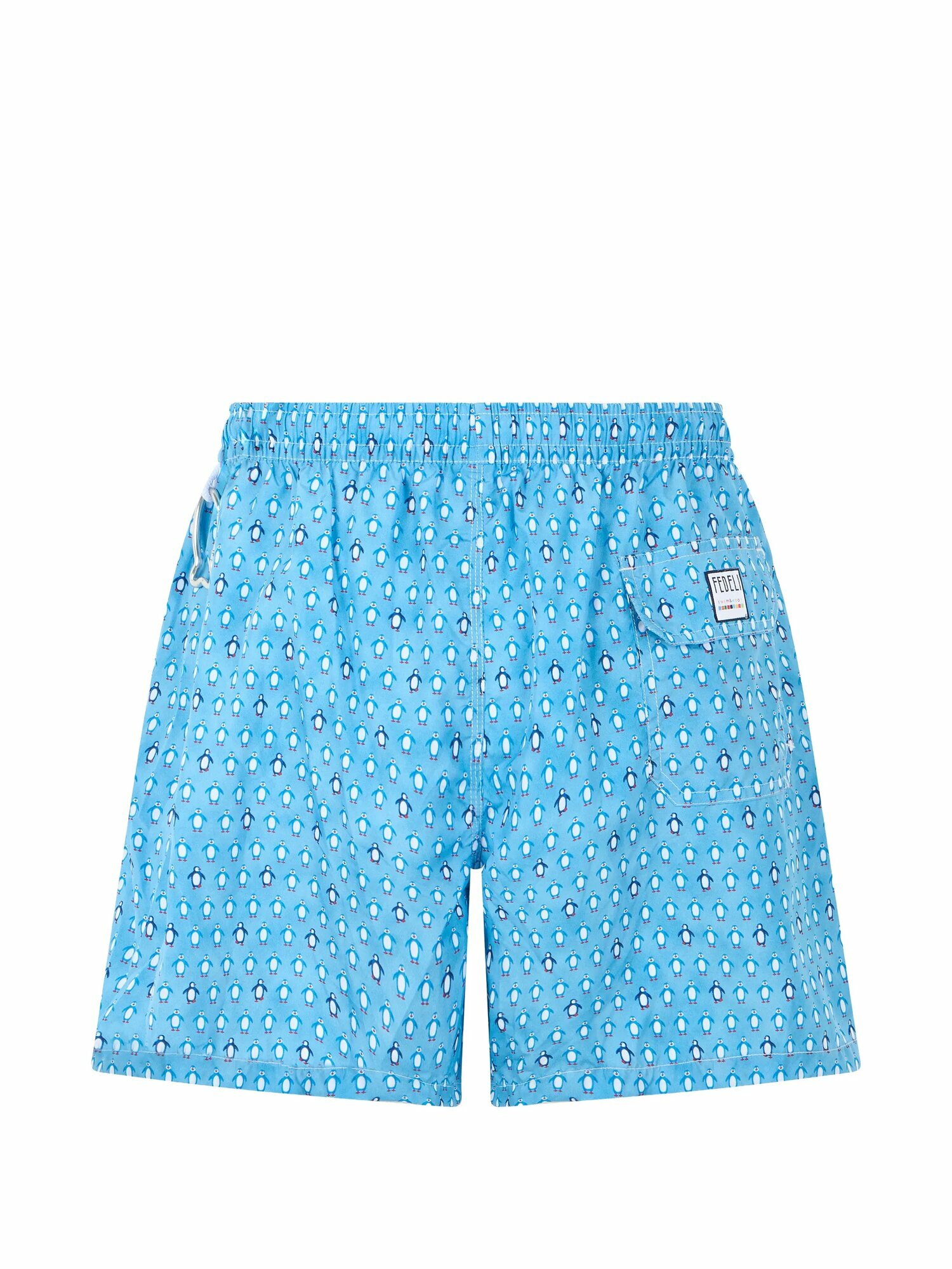 Шорты для плавания FEDELI Penguin-print drawstring swim shorts, размер 3XL, blue — фото 1