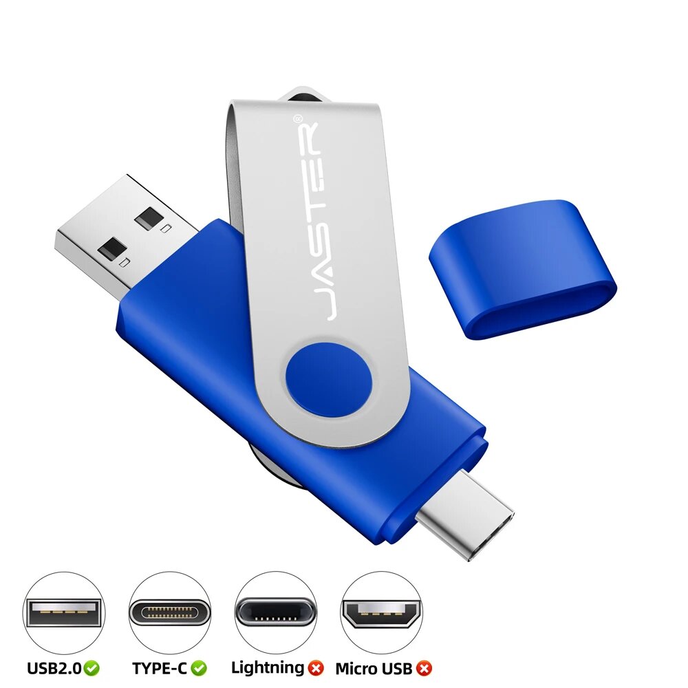 JASTER 64 ГБ Blue USB-флешка TYPE-C
