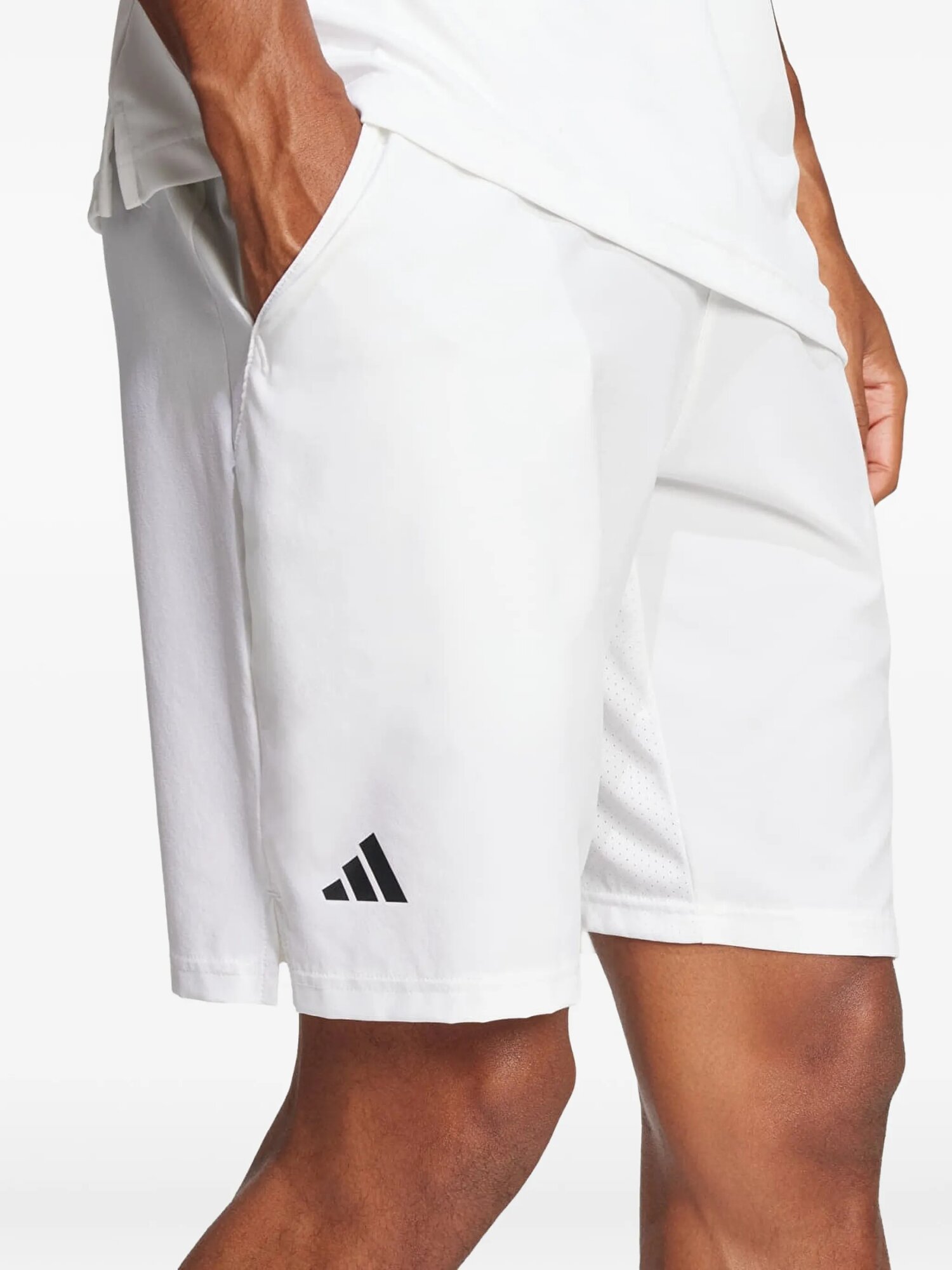 Шорты adidas, размер XL, белый, — фото 1