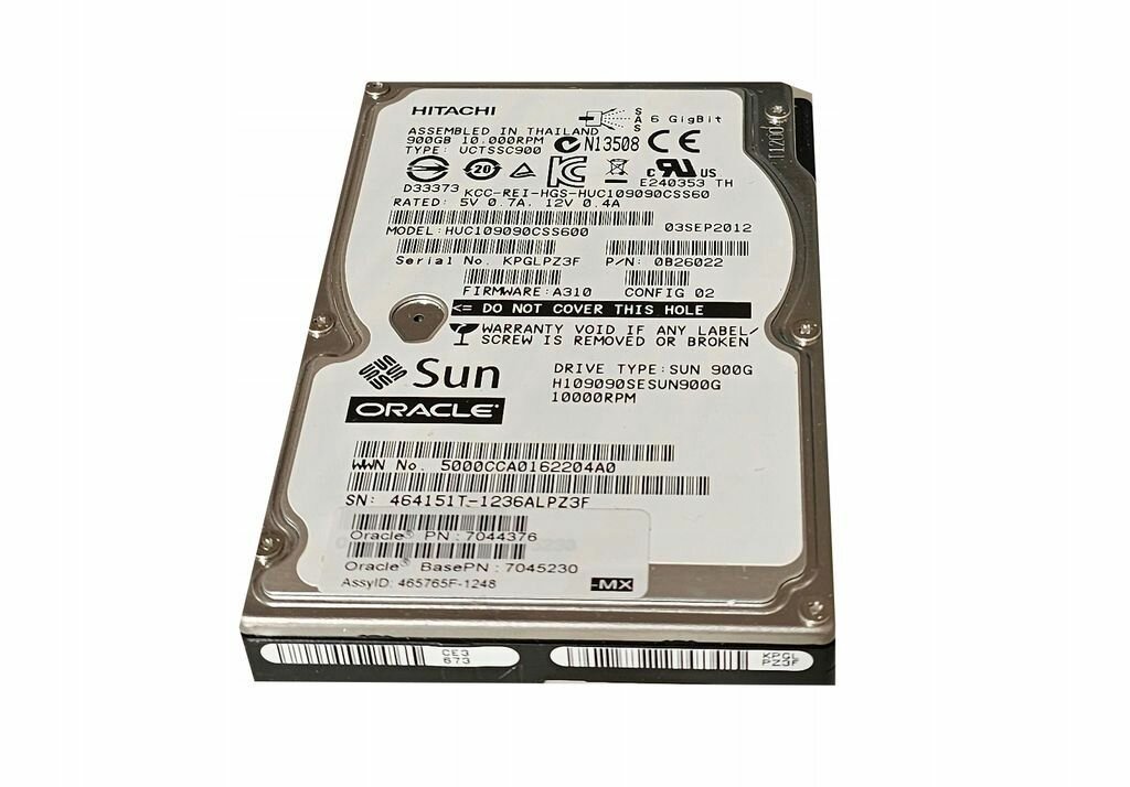 Жесткий диск HGST 0B26022 HUC109090CSS600 900 Гб, SAS, 10000 об/мин, 64 Мб, 2,5. Товар уцененный