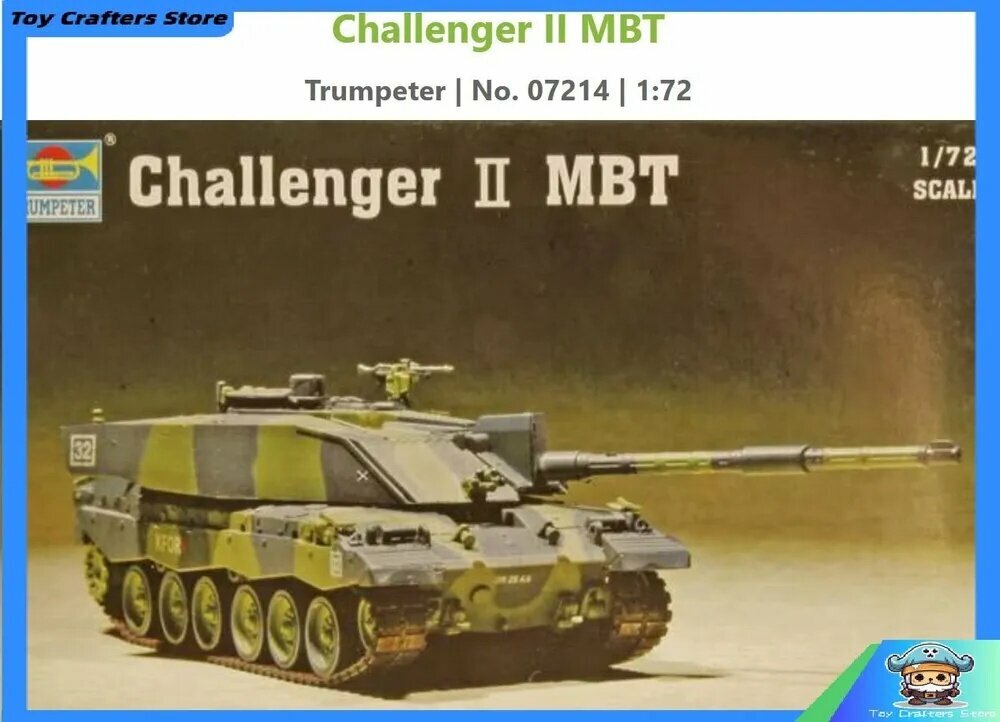 Эксклюзивный набор для сборки британского танка Challenger 2 в масштабе 1/72 от Trumpeter, модель 07214