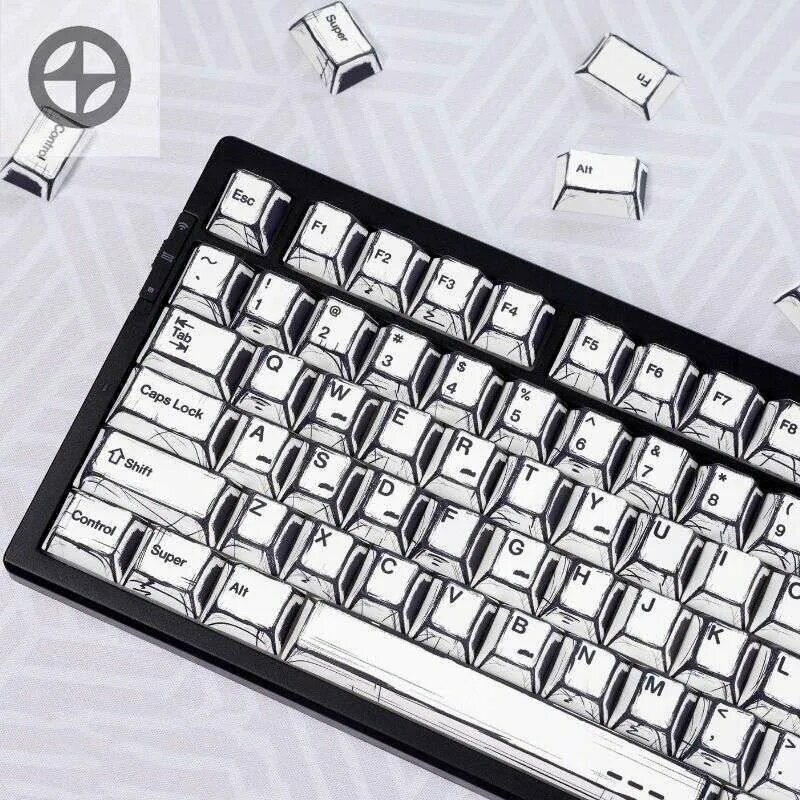 Кейкапы для механической клавиатуры 129 шт, Высота: CHERRY/PBT/Предмет