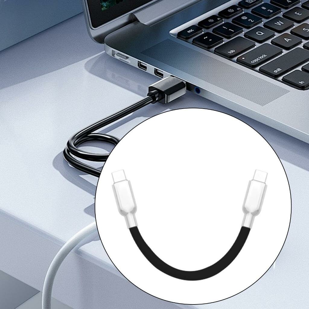 Кабель USB Type-C — Type-C, 240 Вт, для быстрой зарядки и передачи данных, Зеленый - 35CM