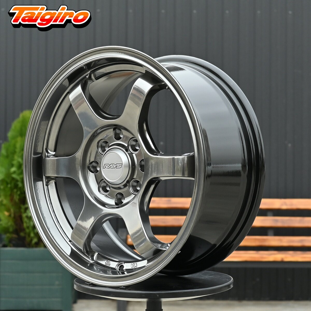 Комплект литых дисков R15 Taigiro 6273 6.5J ET38 4*100/114.3 Темный хром (RV60)