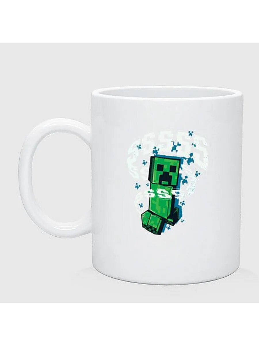 Крипер Creeper Minecraft кружка