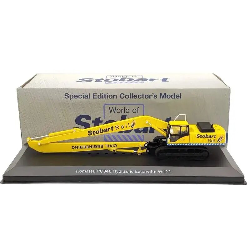 Модель экскаватора Komatsu PC340 Eddie Stobart Rail 1:76