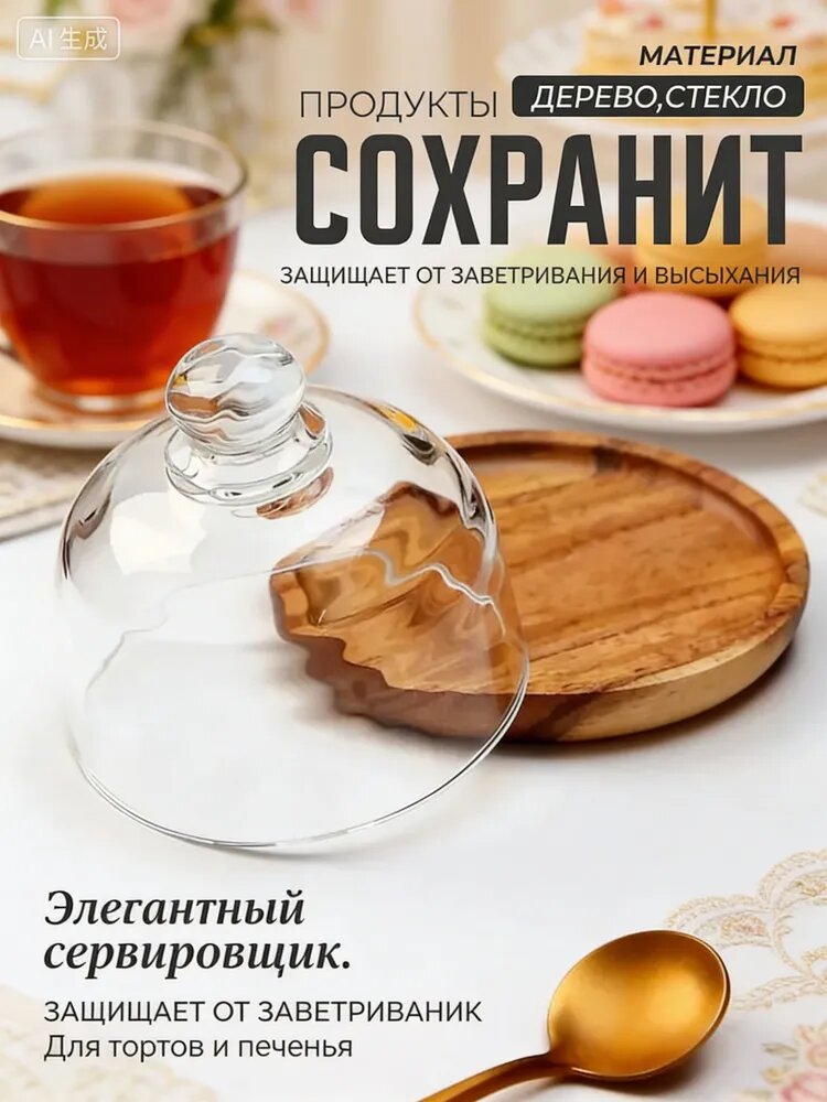 Подложка для торта, пирожного для пирожных, мороженого "chufang", диаметр 10.5 см, 1 шт
