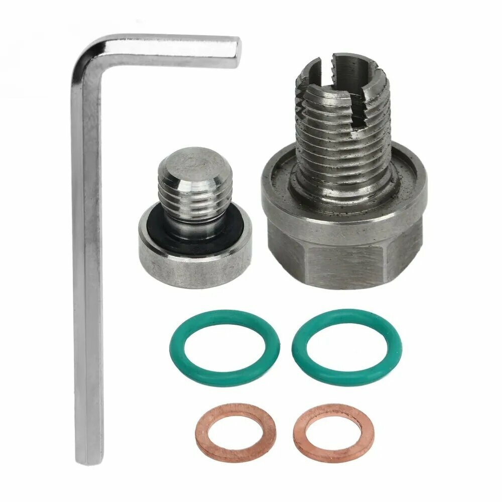 Ремкомплект резьбы масляного поддона M12x1.25x15mm из нержавейки с ключом и прокладкой