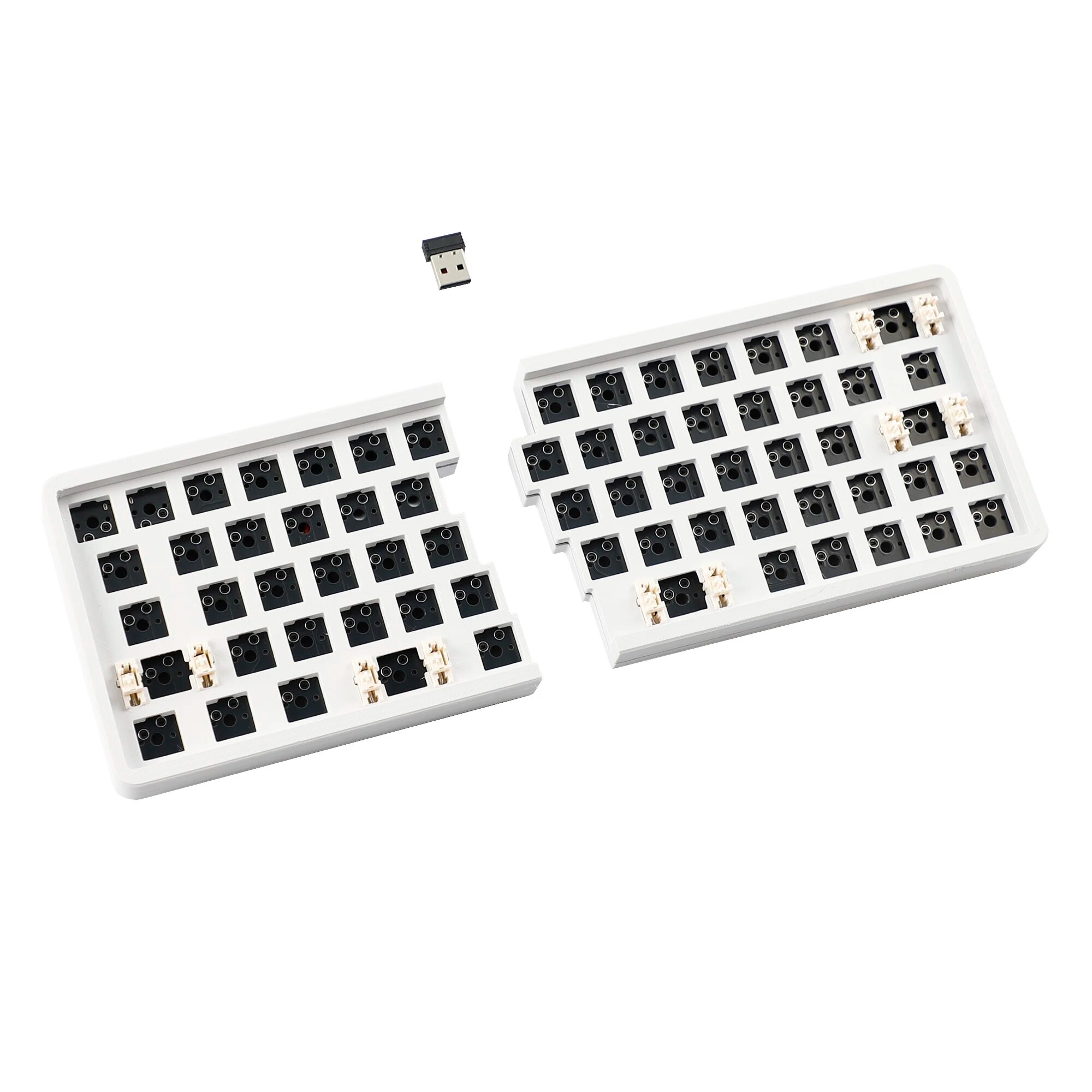 YMDK 60% W64 66-клавишная механическая беспроводная клавиатура Белый, Base Kit, Wireless White