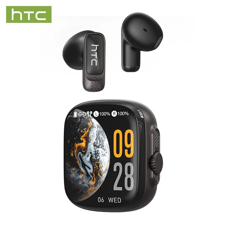 HTC NE72 TWS наушники с AI-переводом Черный, Black