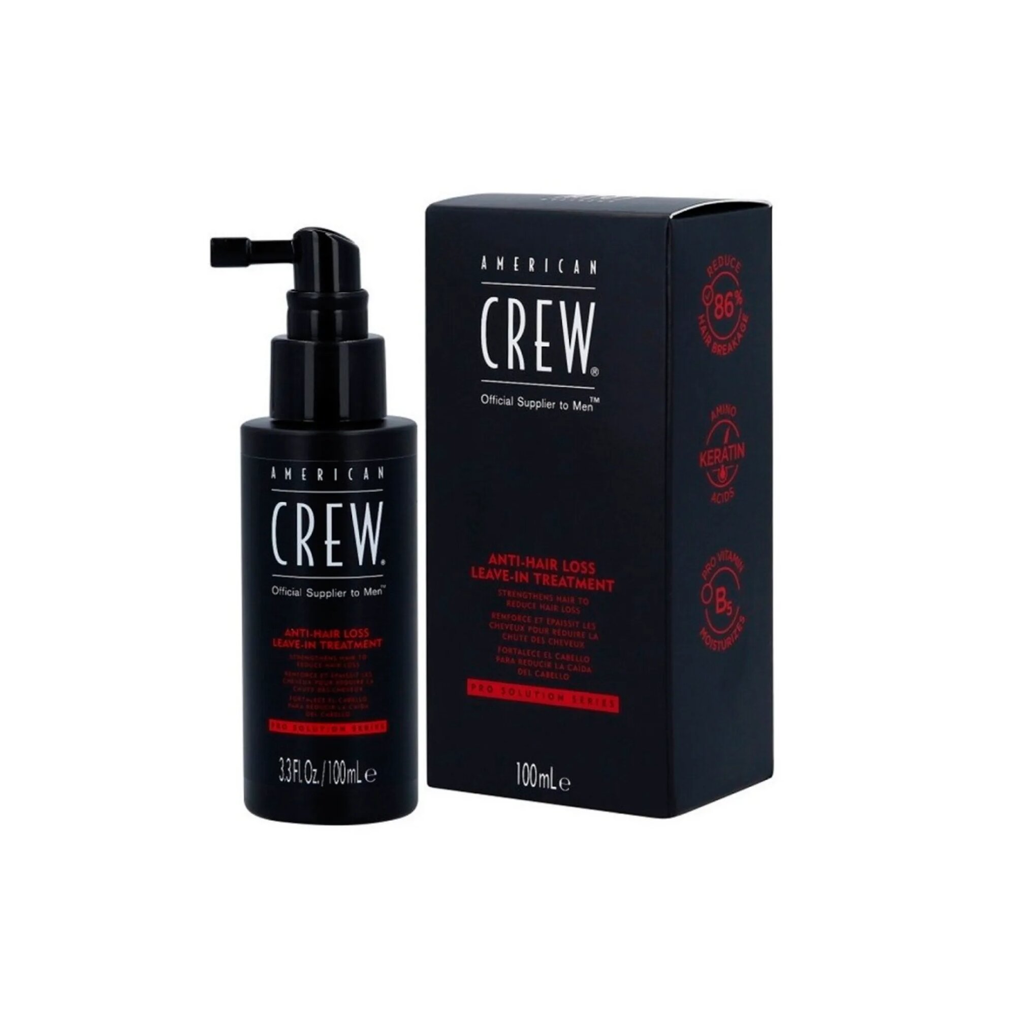 American Crew Anti-Hair Loss Leave-In Treatment - Несмываемый лосьон против выпадения волос 100мл
