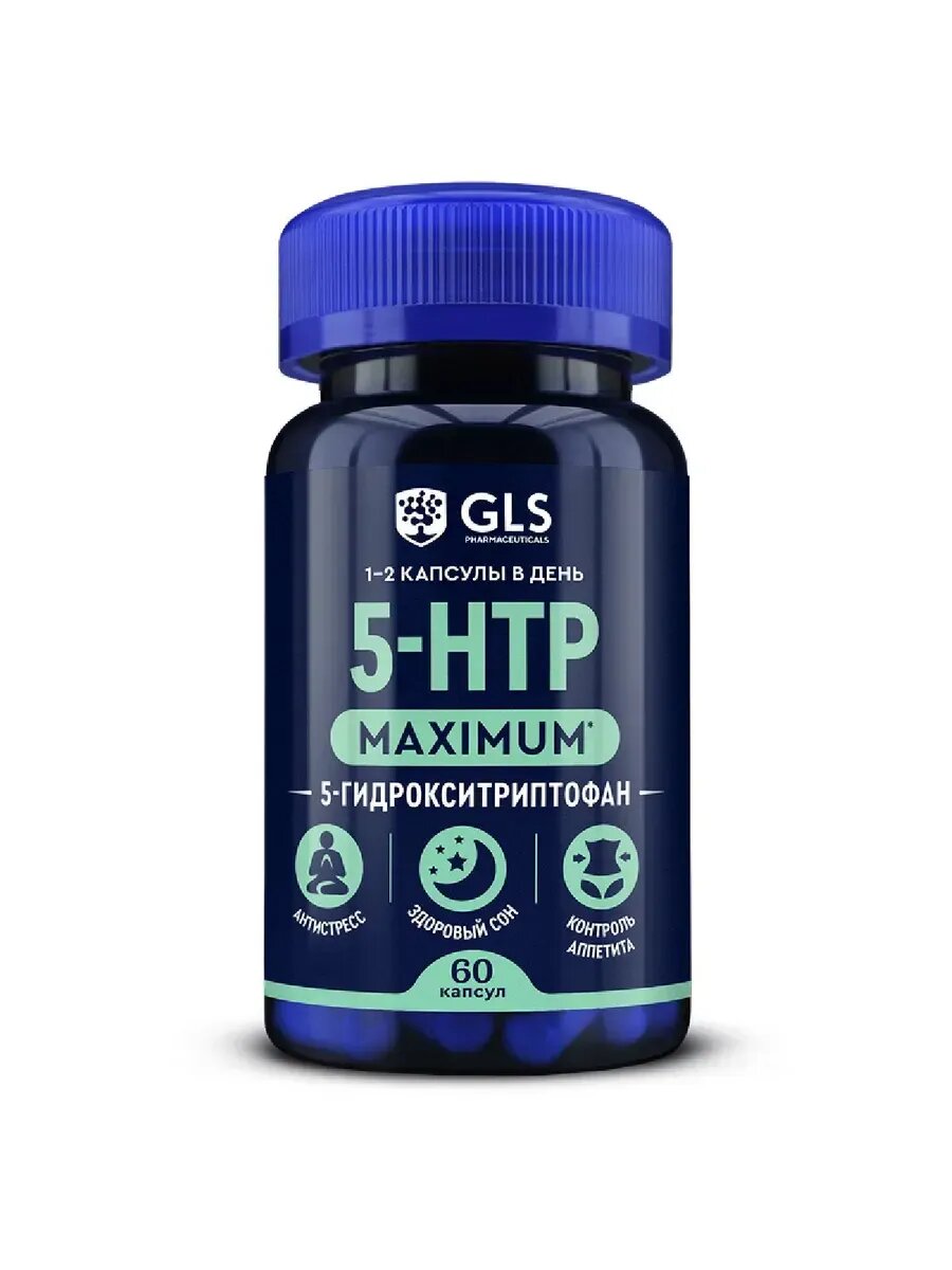 5-htp (5-гидрокситриптофан) maximum 60 шт. 290 мг -1 уп.