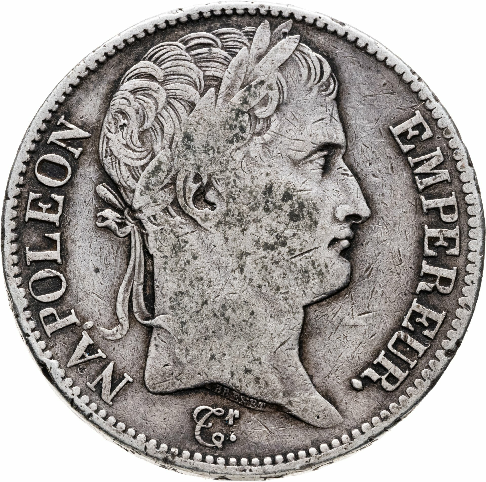 Франция 5 франков francs 1810 A Наполеон Бонапарт, Серебро 900, в сохранности VF