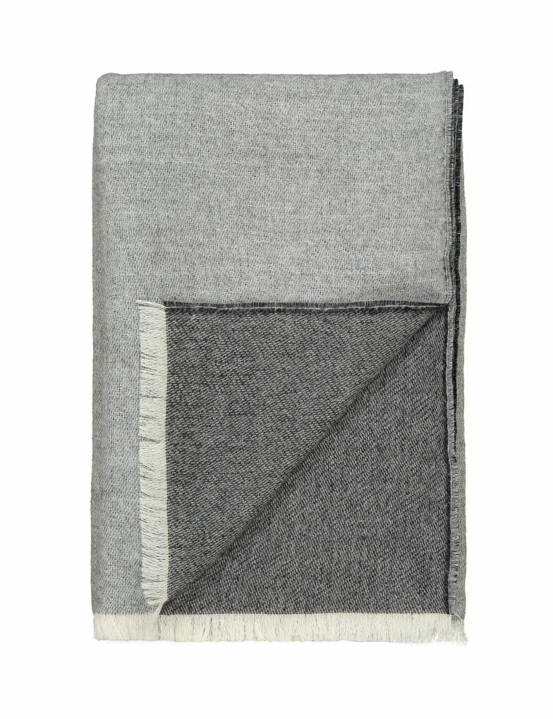 Плед 130/200 ELVANG VENICE white/grey