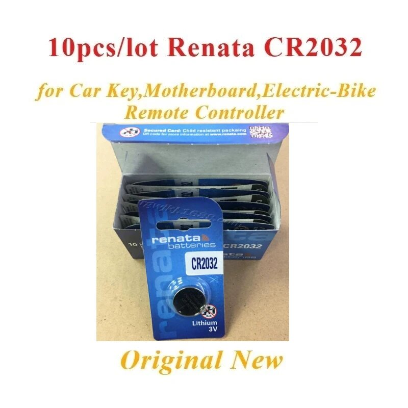 Кнопочные батарейки Renata CR2032 3V 10 шт.