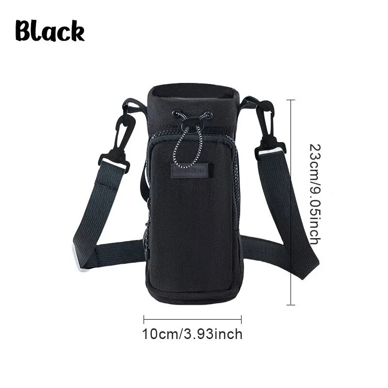 Портативная сумка для бутылки с водой Черный, Black