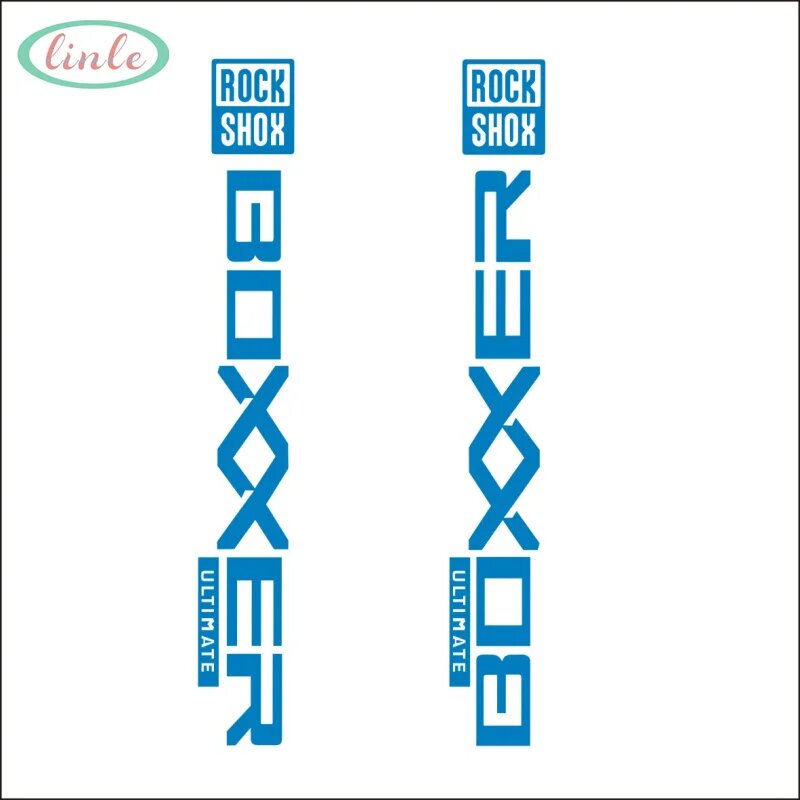 ROCKSHOX BOXXER Наклейки на вилку велосипеда Blue