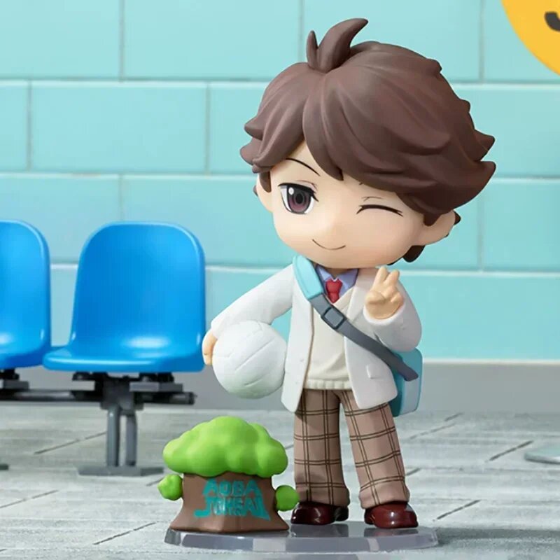 POP MART HAIKYU! OFF-COURT VIBES Серия Случайные фигурки Зеленый, Toru Oikawa