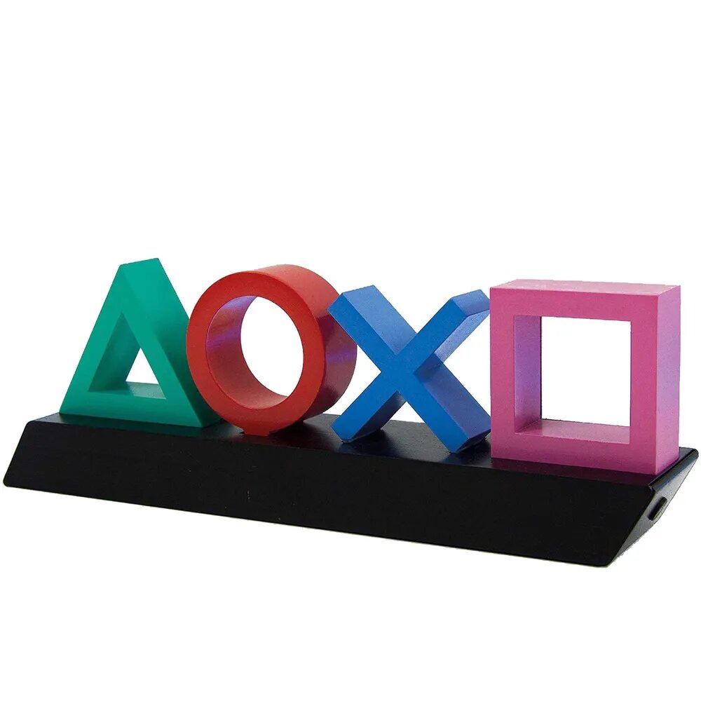 Светильник USB iBalance PlayStation Icons Light, черный, разноцветный