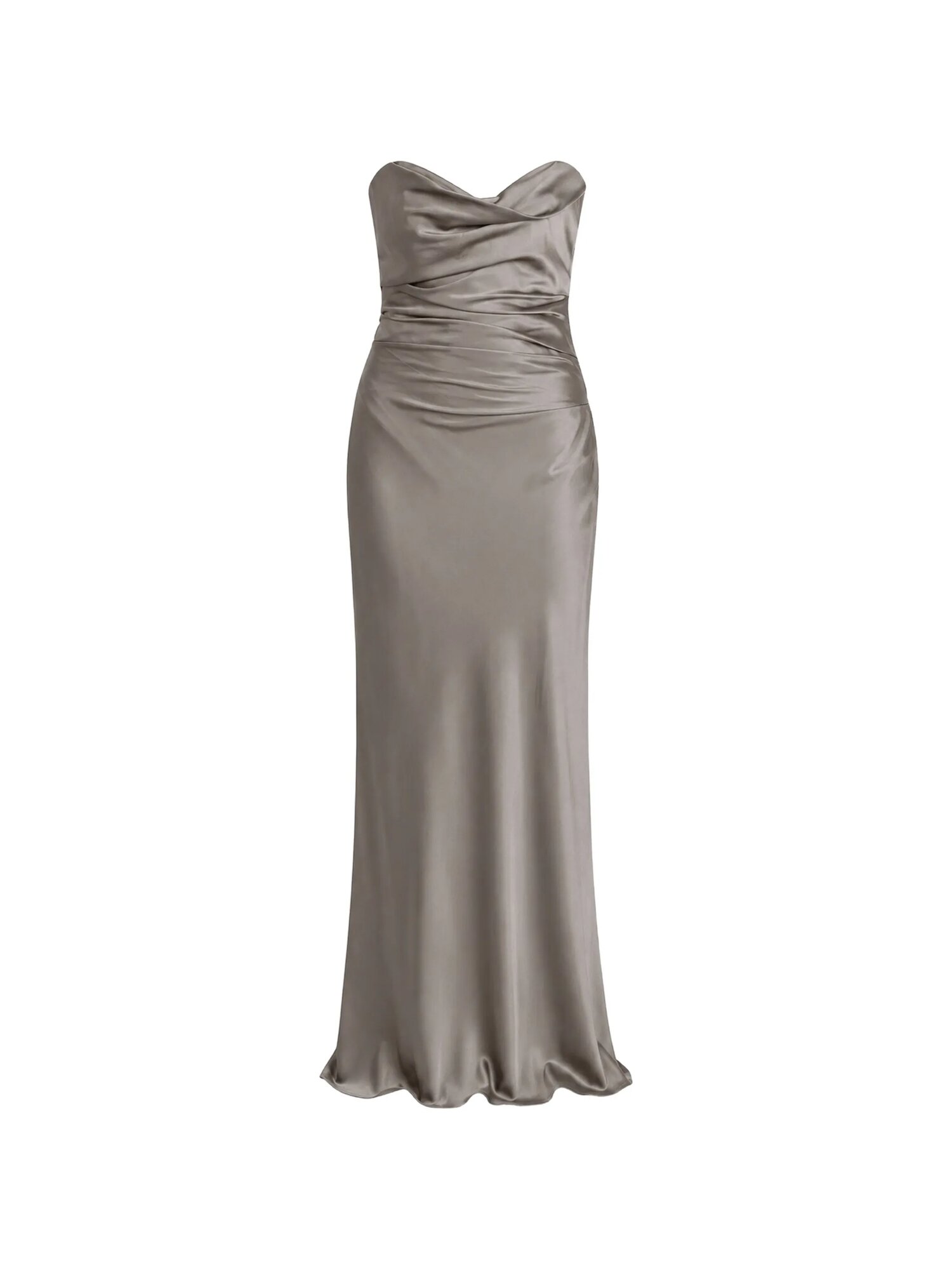 Платье Cowl-neck ruched maxi gown