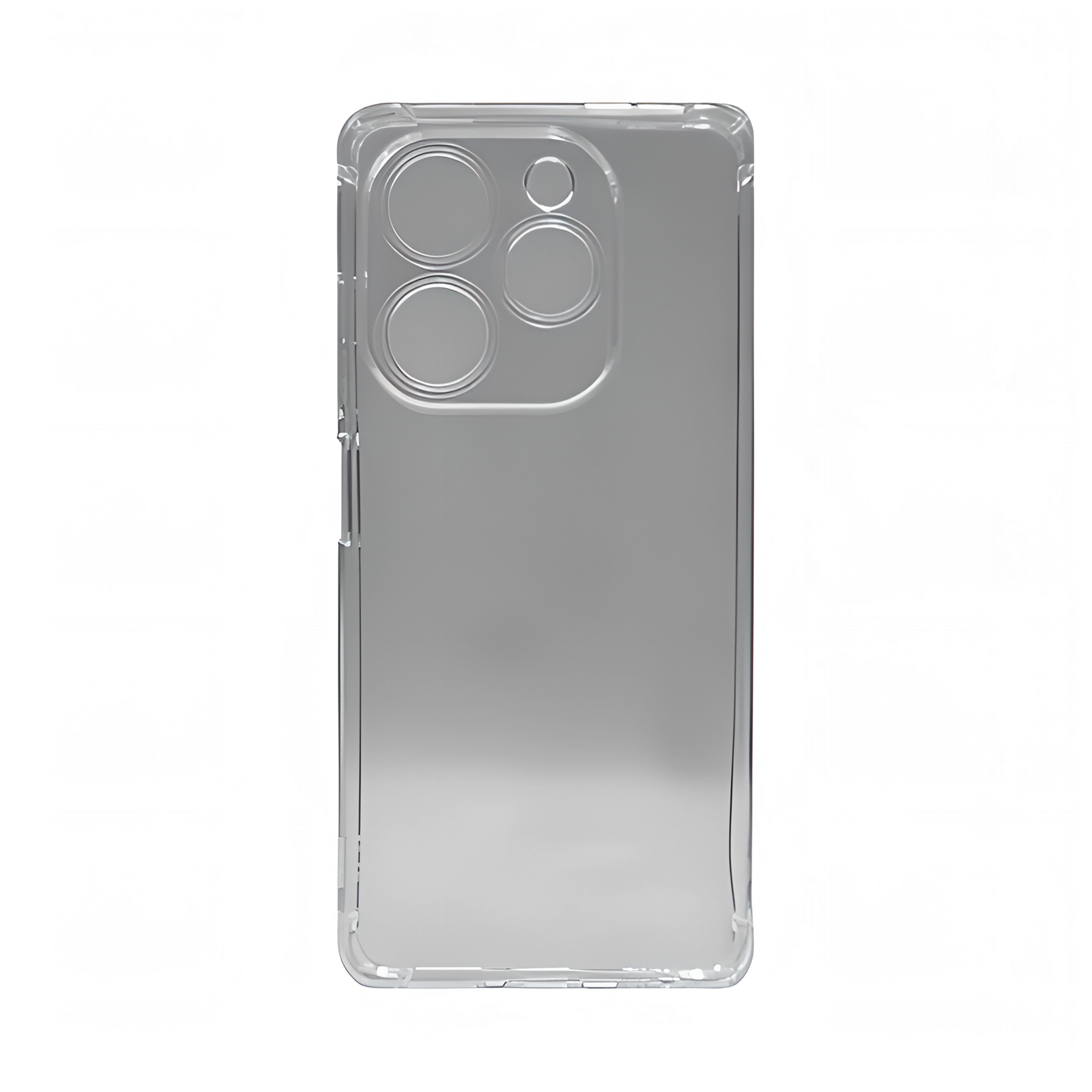Чехол для Tecno Spark GO 2024/ Spark 20C с усиленными углами, с защитой камеры, силиконовый, прозрачный