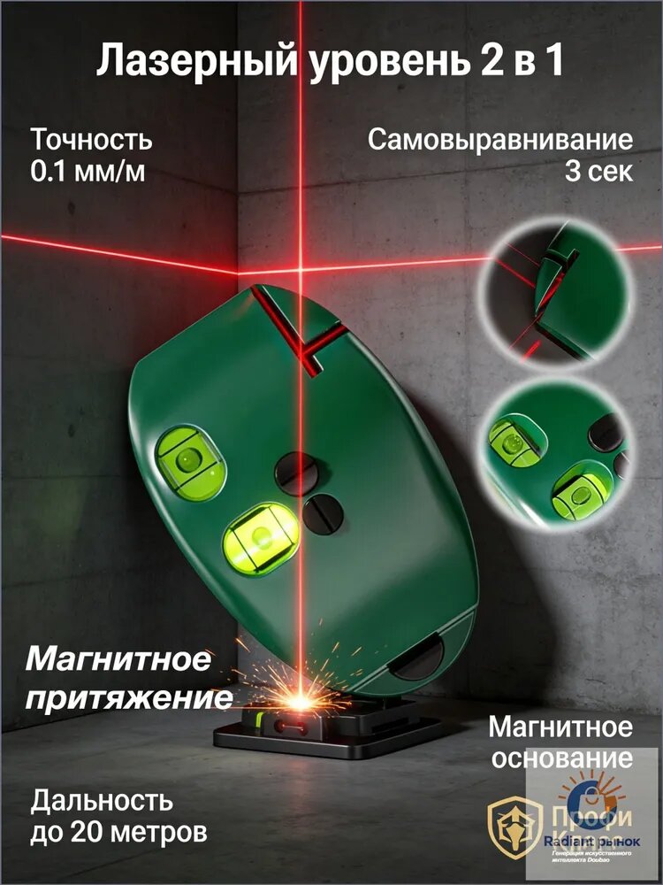 Уровень строительный, глазков: 1, 100 г
