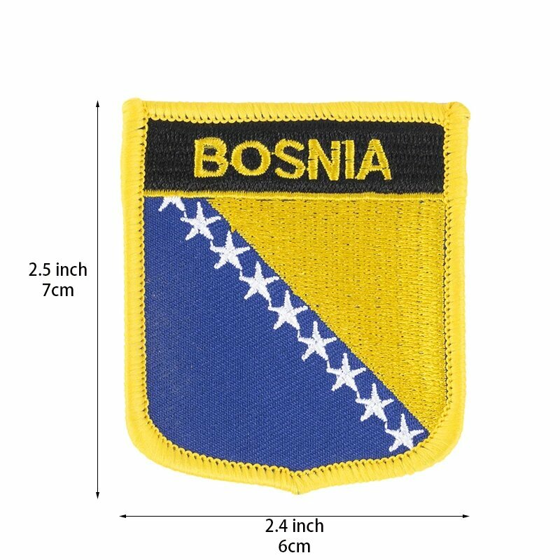 Нашивка Босния флаг щит 7*6см