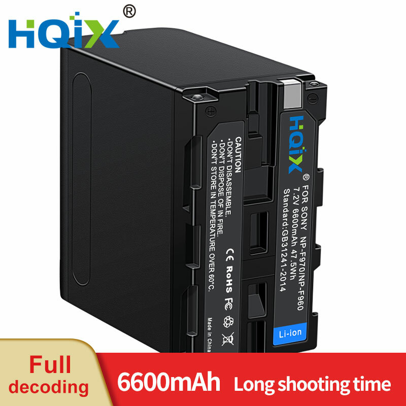 HQIX для Sony DCR-TRV620 VX2200E DSC-CD250 D700 NEX-NX3 EA50CH HXR-MC2500 FS700RHA X1ENX200 камера NP-F960 F970 зарядное устройство Аккумулятор