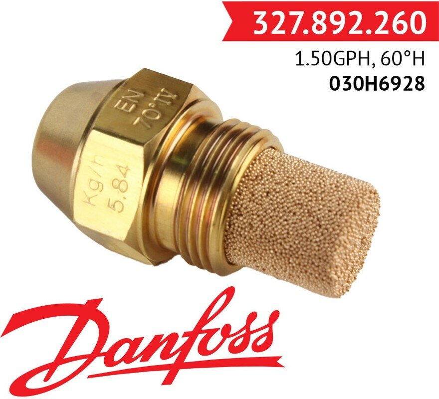 Топливная форсунка Danfoss 1.50GPH,60H 030H6928