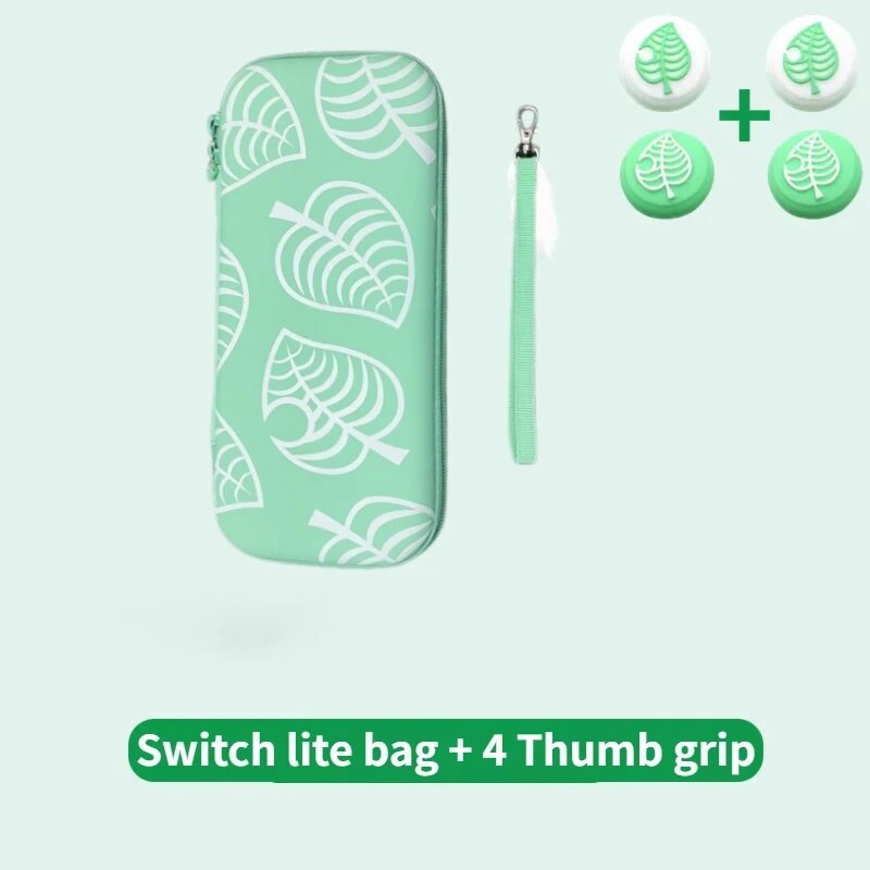 Чехол для Nintendo Switch Lite с листьями и 4 х захватами