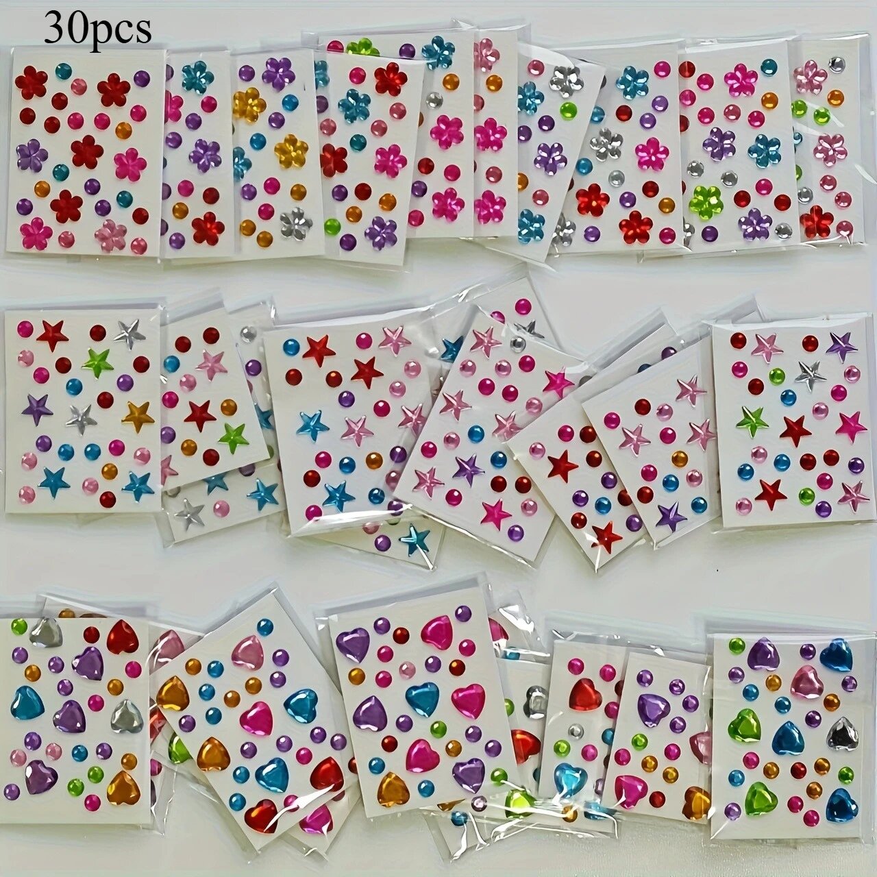 Набор страз для дизайна ногтей, 30pcs