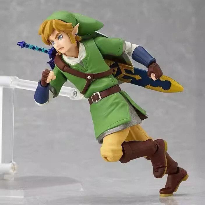 Коллекционная фигурка The Legend of Zelda Линк, шарнирная модель из Skyward Sword, PVC, в оригинальной коробке