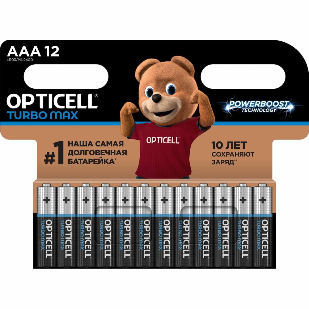 Батарейки OPTICELL Turbo Max AAA 12 шт 6053010