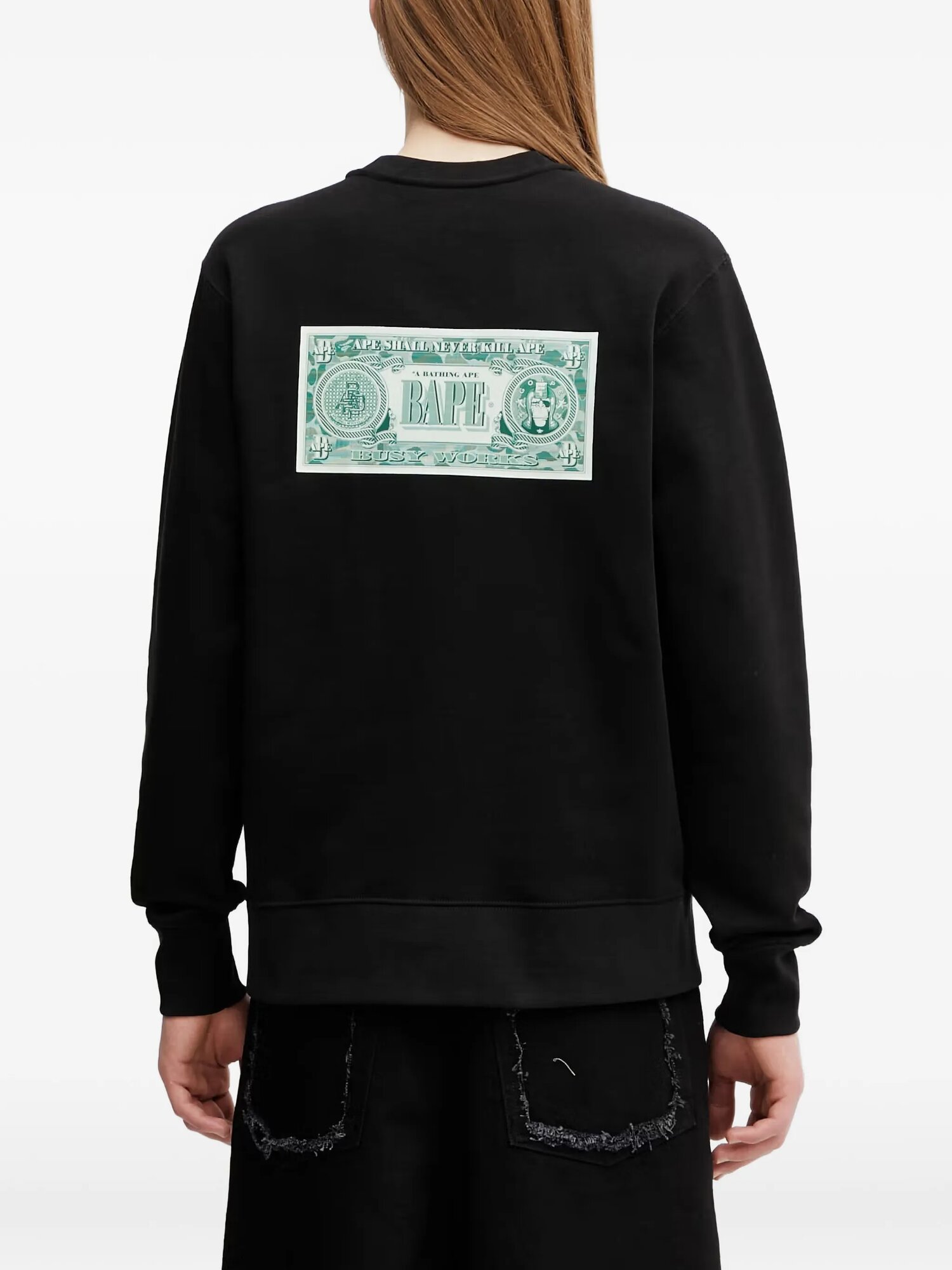 Толстовка A BATHING APE Logo-patch sweatshirt, размер 48 — фото 1