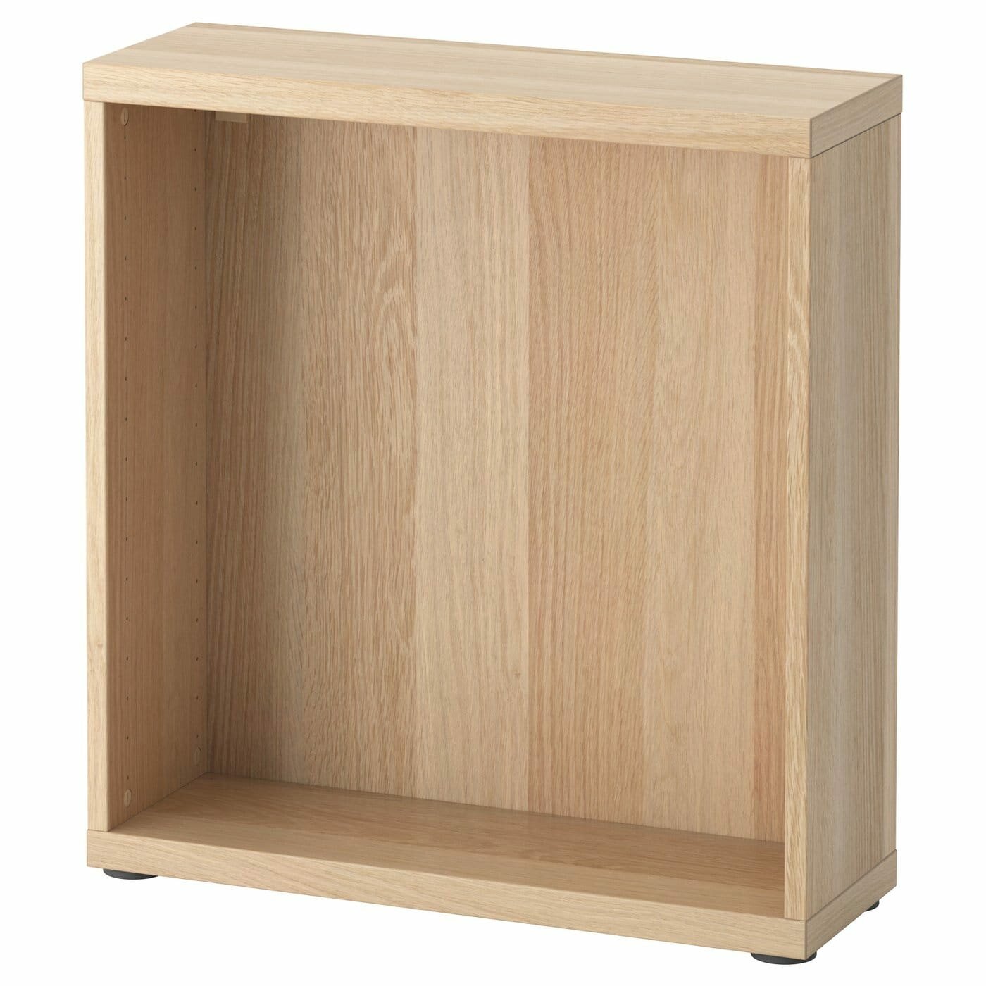 Полка IKEA BEST корпус, имитация дуба выбеленного морилкой, 60x20x64 см 802.474.13