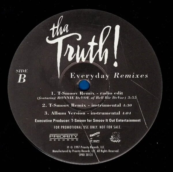 Tha Truth! - Everyday (Remixes) VG+ — фото 1