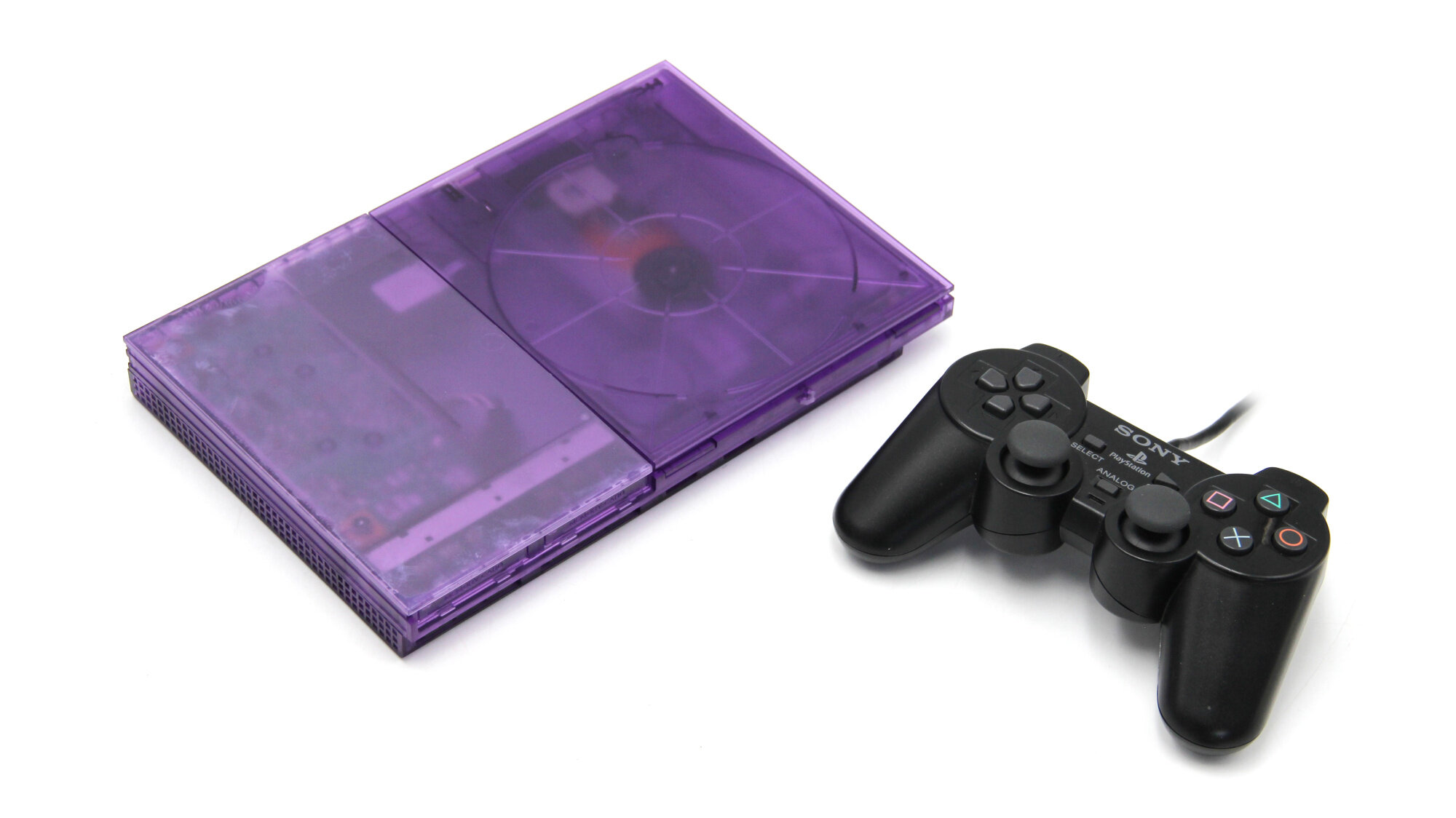 Игровая приставка Sony PlayStation 2 Slim (SCPH 90004) Crystal Purple Чип (Новая)