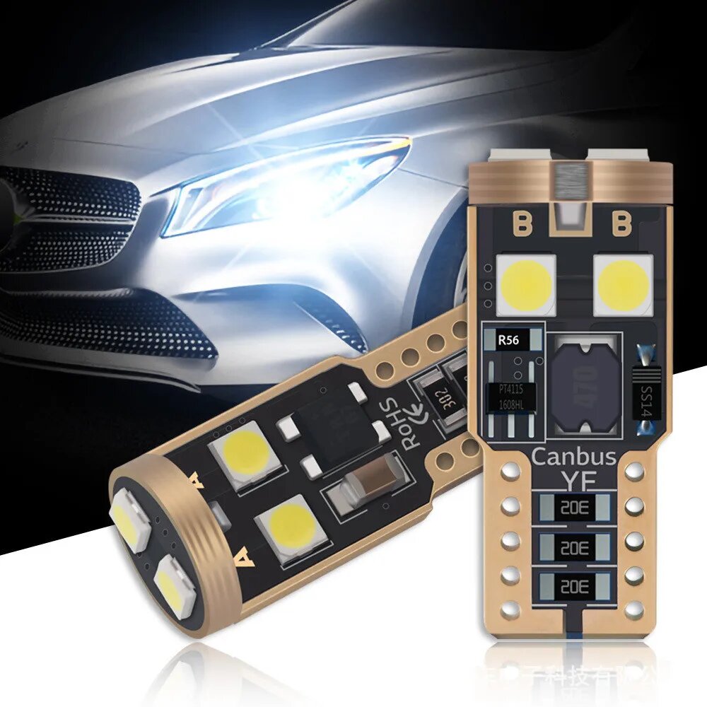 Красные LED лампы Tcart Canbus T10 для Nissan Note E12 2012-2017