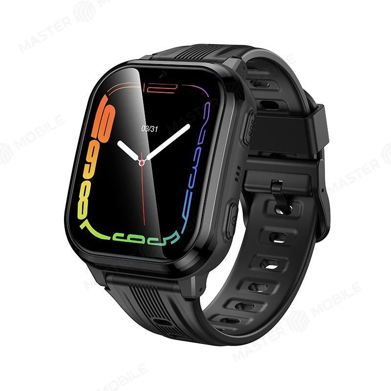 Детские смарт-часы Hoco Y108 4G GPS/LBS/Wi-Fi, с поддержкой видеозвонков, цвет Black