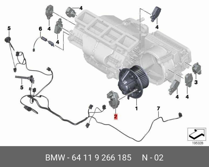 Резистор вентилятора, Omegation RES10005 (аналог BMW 64119266185)