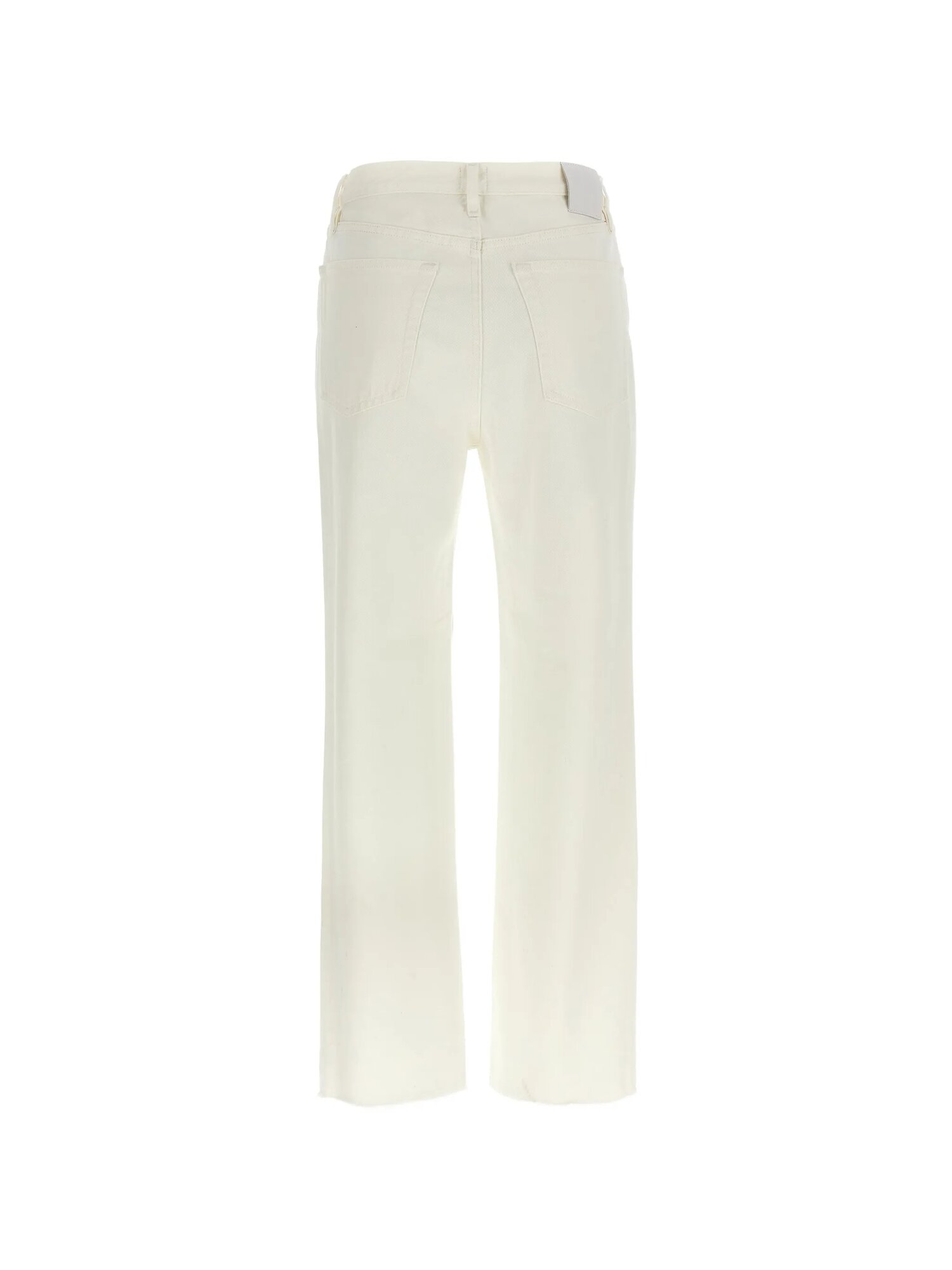Джинсы TOTEME Raw-cut straight-leg jeans, размер 25/32, белый — фото 1