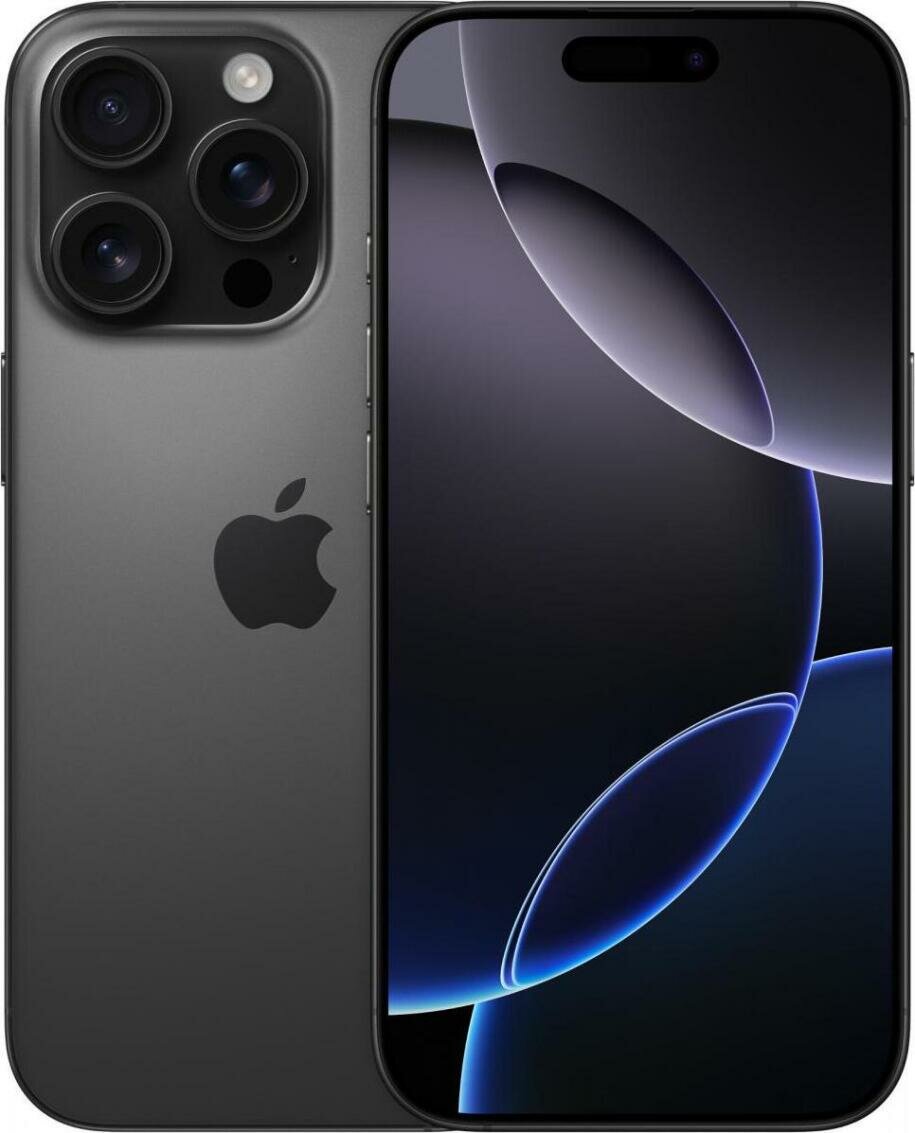 Смартфон Apple iPhone 16 Pro Max, 256Gb, Black Titanium (nano SIM+eSIM)