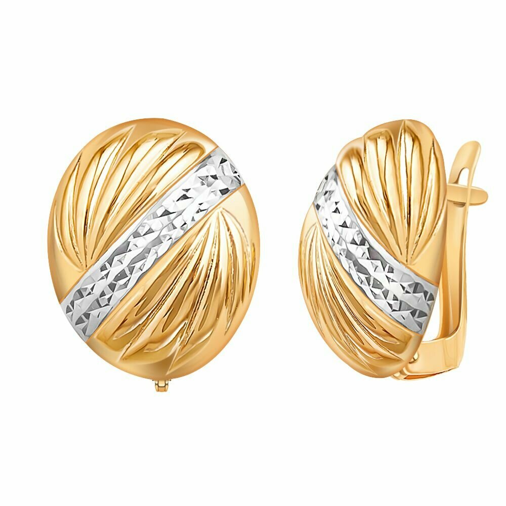 Серьги, золото, 585 проба